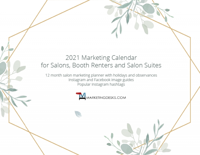 2021 Salon Marketing Calendar - 12 Months of Marketing for Salons